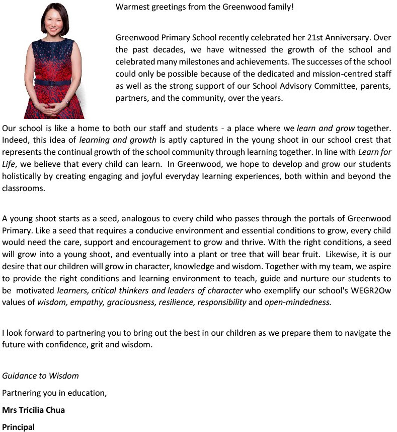 Principal’s Message